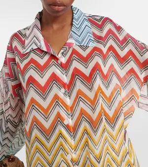 Missoni Zig-zag Cotton And Silk Shirt