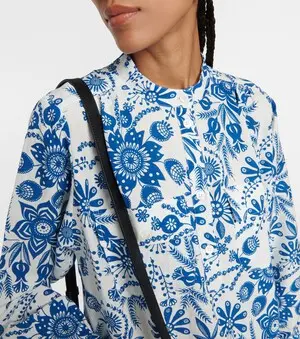 A.p.c. Aubrey Floral Linen-blend Blouse