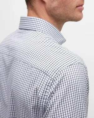 Peter Millar Apos;s Hanford Performance Twill Sport Shirt - Navy
