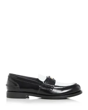 Miu Miu Leather Penny Loafers