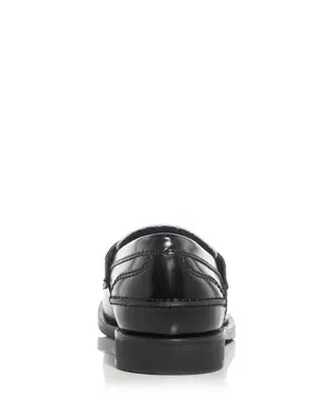 Miu Miu Leather Penny Loafers
