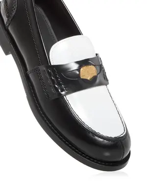 Miu Miu Leather Penny Loafers