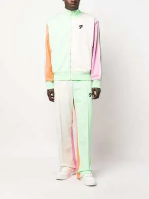 Palm Angels Logo Print Colorblock Track Pants