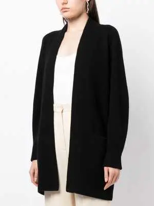 Vince Open-front Cashmere Cardigan-coat - Black