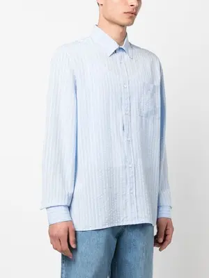 ANOTHER ASPECT 1.0 Stripe-pattern Shirt