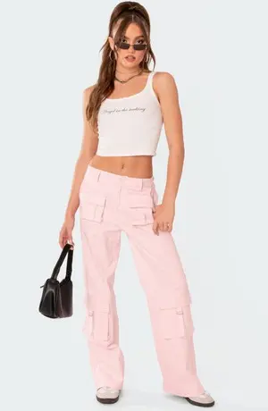 EDIKTED Joan Low Rise Cargo Pants
