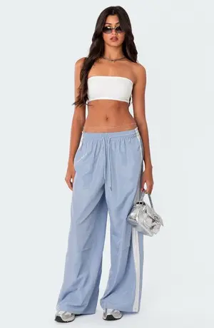EDIKTED Fauna Track Pants - Light-blue