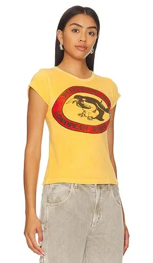 Madeworn Fleetwood Mac '77 Tee In Yellow In Lemon - 30% Off