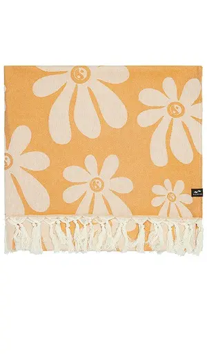 SLOWTIDE Iggy Turkish Towel In Burnt Orange - Burn Orange