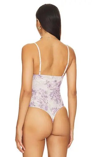 Free People Night Rhythm Bodysuit - Ivory Combo
