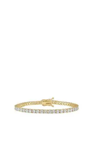Alexa Leigh Crystal Tennis Bracelet - Gold