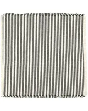RAINE & HUMBLE Raine & Humble Set Of 8 Abby Stripe Olive Napkins - Olive