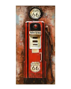 EMPIRE ART DIRECT Empire Art Direct Gas Pump Metal Artwork - Nocolor