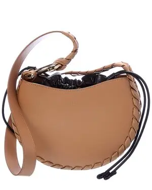 Chloé Chloé Mate Leather Hobo Bag Brown