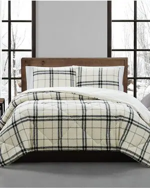 London Fog Discontinued London Fog 3Pc Comforter Set - Charcoal