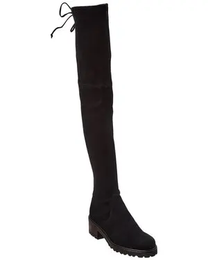 STUART WEITZMAN Stuart Weitzman Vanland Suede Knee-High Boot - Black