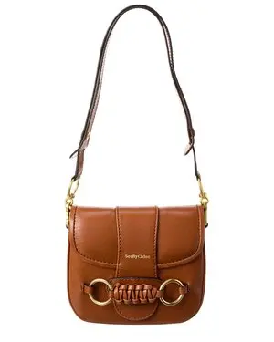 See By Chloé See By Chloé Saddie Leather Shoulder Bag - Brown