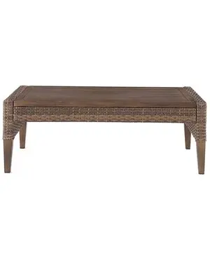 CROSLEY Crosley Capella Outdoor Wicker Coffee Table - Brown