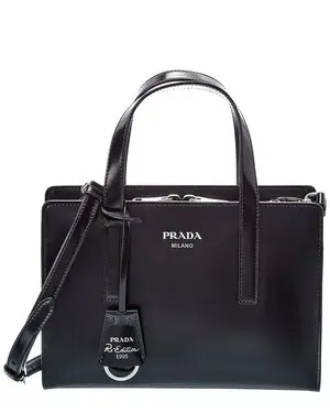 Prada Prada Re-Edition 1995 Leather Tote - Black