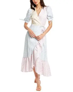 Olivia Rubin Olivia Rubin Asta Wrap Dress - Pink