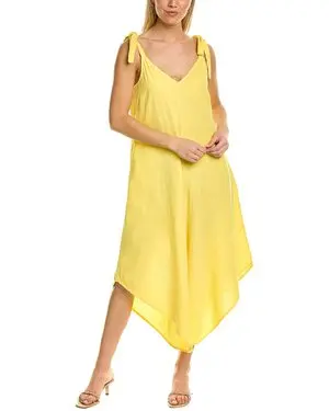 Vince Camuto Vince Camuto Linen-Blend Jumpsuit - Yellow