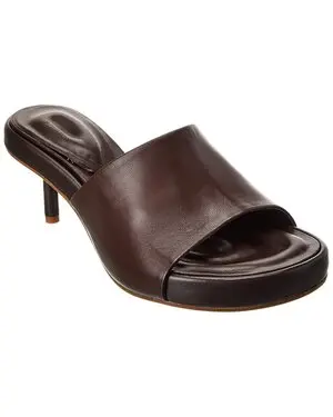 Jacquemus Jacquemus Les Mules Argilla Leather Sandal - Brown