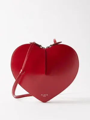 Alaïa Alaïa - Le Caur Leather Cross-body Bag - Womens - Red - Red