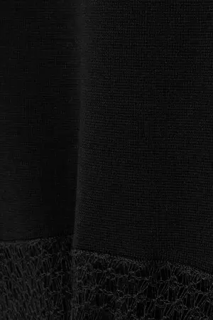 Chloé Paneled Wool-blend And Pointelle-knit Linen-blend Maxi Skirt