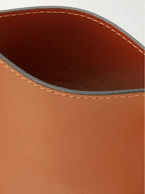 Loewe Dice Pocket Leather Shoulder Bag - Brown