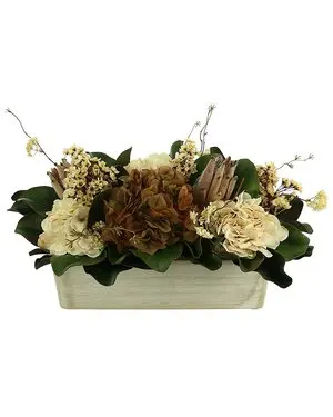 Creative Displays Creative Displays Cream Hydrangea And Lilac Fall Floral Arrangement - Cream