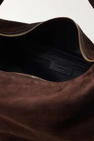 Khaite Olivia Medium Suede Shoulder Bag