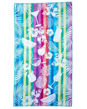 GARNIER THIEBAUT Garnier Thiebaut Tropic Neon Cotton Beach Towel - Multi