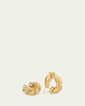 Oscar De La Renta Folded Hoop Earrings