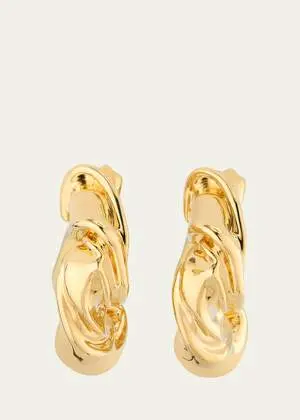 Oscar De La Renta Folded Hoop Earrings