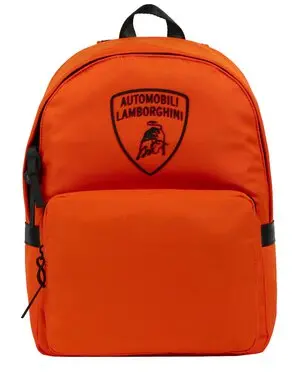 LAMBORGHINI Lamborghini Logo Rubber Patch Backpack - Orange