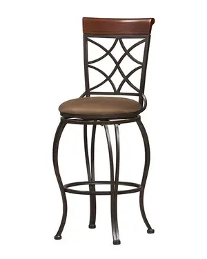 LINON Linon Curves Back Bar Stool - Nocolor