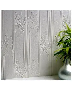 BREWSTER Brewster Wildacre Paintable Textured Vinyl Wallpaper - Multi