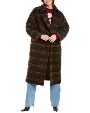 Isabel Marant Isabel Marant Etoile Laurie Wool-Blend Coat - Black
