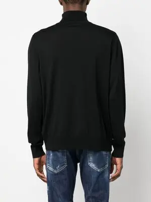 Dsquared2 Embroidered Monogram Roll Neck Jumper