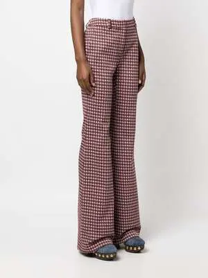 Moschino Graphic-print Flared Trousers