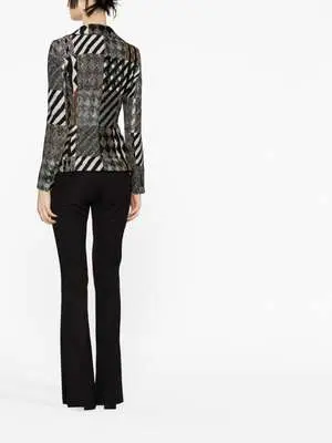 Moschino Mix-print Single-breasted Jacket
