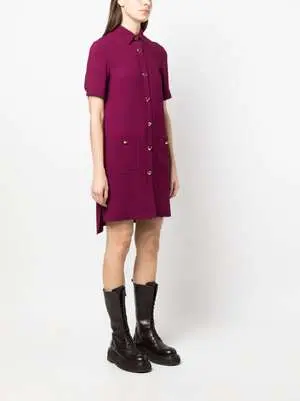 Moschino Heart-button Short-sleeve Dress