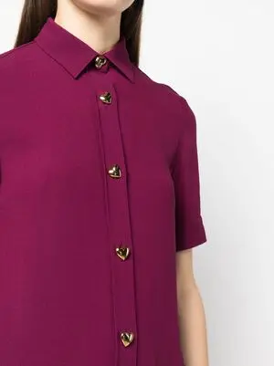 Moschino Heart-button Short-sleeve Dress