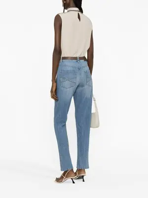 Brunello Cucinelli Monili-embellished Silk Blouse