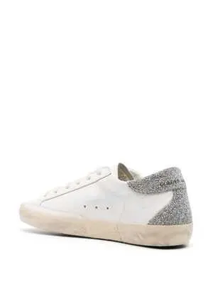GOLDEN GOOSE Super-star Glitter-embellished Sneakers