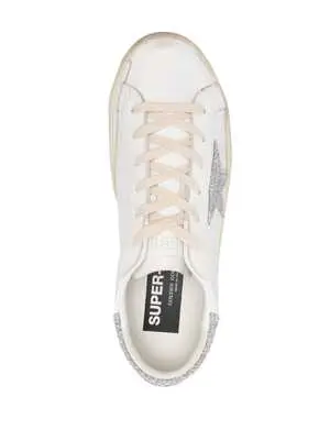 GOLDEN GOOSE Super-star Glitter-embellished Sneakers