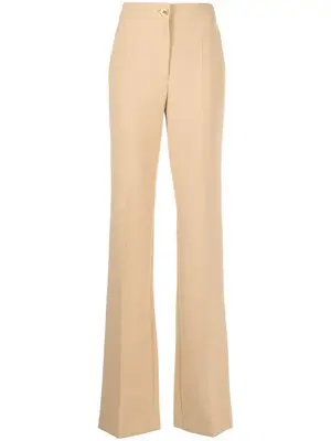 Moschino High-waist Wide-leg Trousers - Neutrals