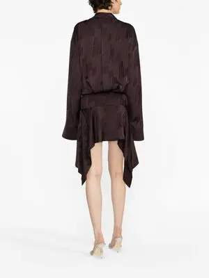 Attico Mischa Logo-jacquard Shirtdress