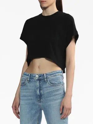 AGOLDE Cropped T-shirt - Black