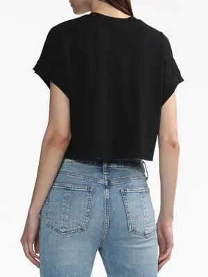 AGOLDE Cropped T-shirt - Black